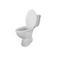 Lift Assure Rear Outlet P-Trap Design White Elongated 2-Piece Toilet ...