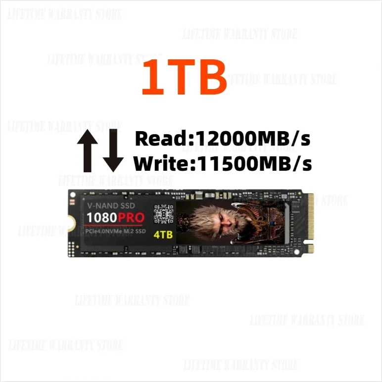 1080PRO PCIe 5.0 NVMe 4.0 M.2 2280 1TB 2TB 4TB SSD Internal Solid State ...