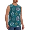 Balery whiter Snowflake balloons Men's Sleeveless Muscle Shirts Workout ...