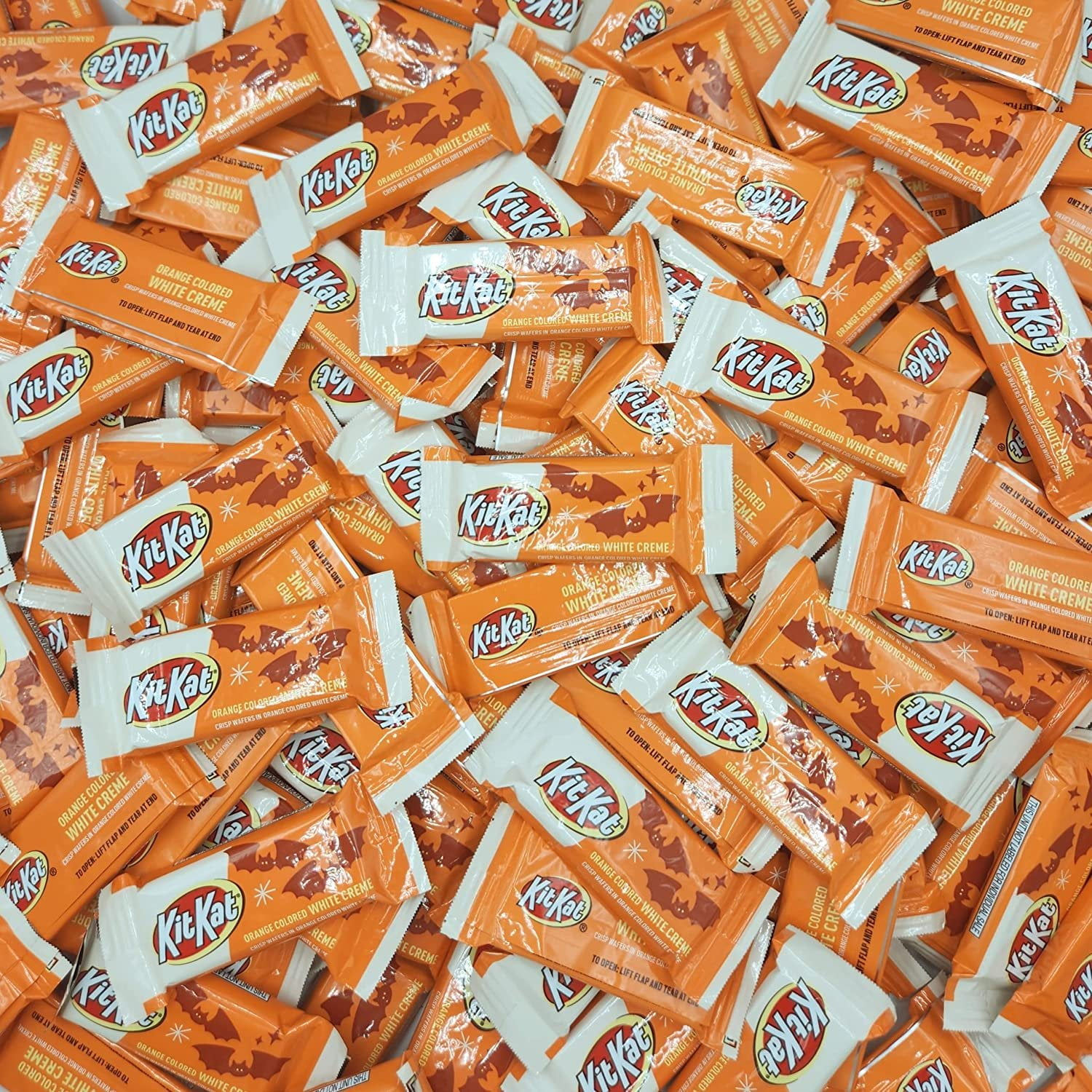 Kit Kat Halloween Candy Bars - Crisp Wafers in Orange Colored White ...