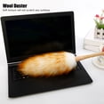 AntiStatic Soft Wool Duster Dust Cleaner with Wooden Handle Household ...