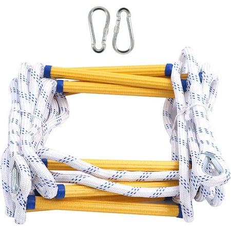 Outdoor Rope Ladders Fire Escape Ladder 2-9 Storey with Hooks Climbing ...