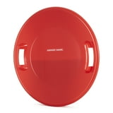 Slippery Racer Pro Saucer Disc Snow Sled for Adults & Kids, Winter Fun ...