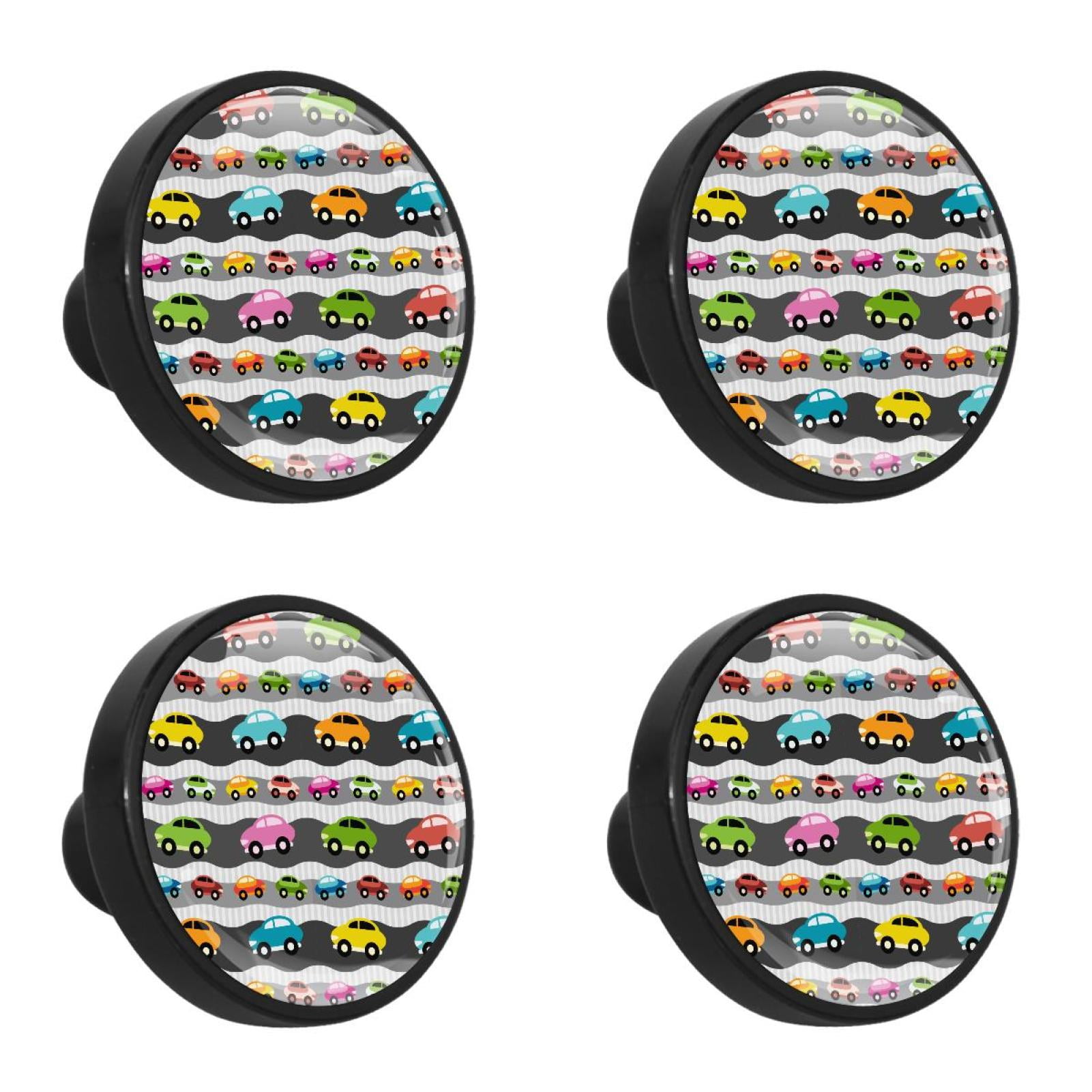 4 Pcs Cars Pattern Knobs for Kitchen Cabinet Cupboard Dresser Bookcase ...