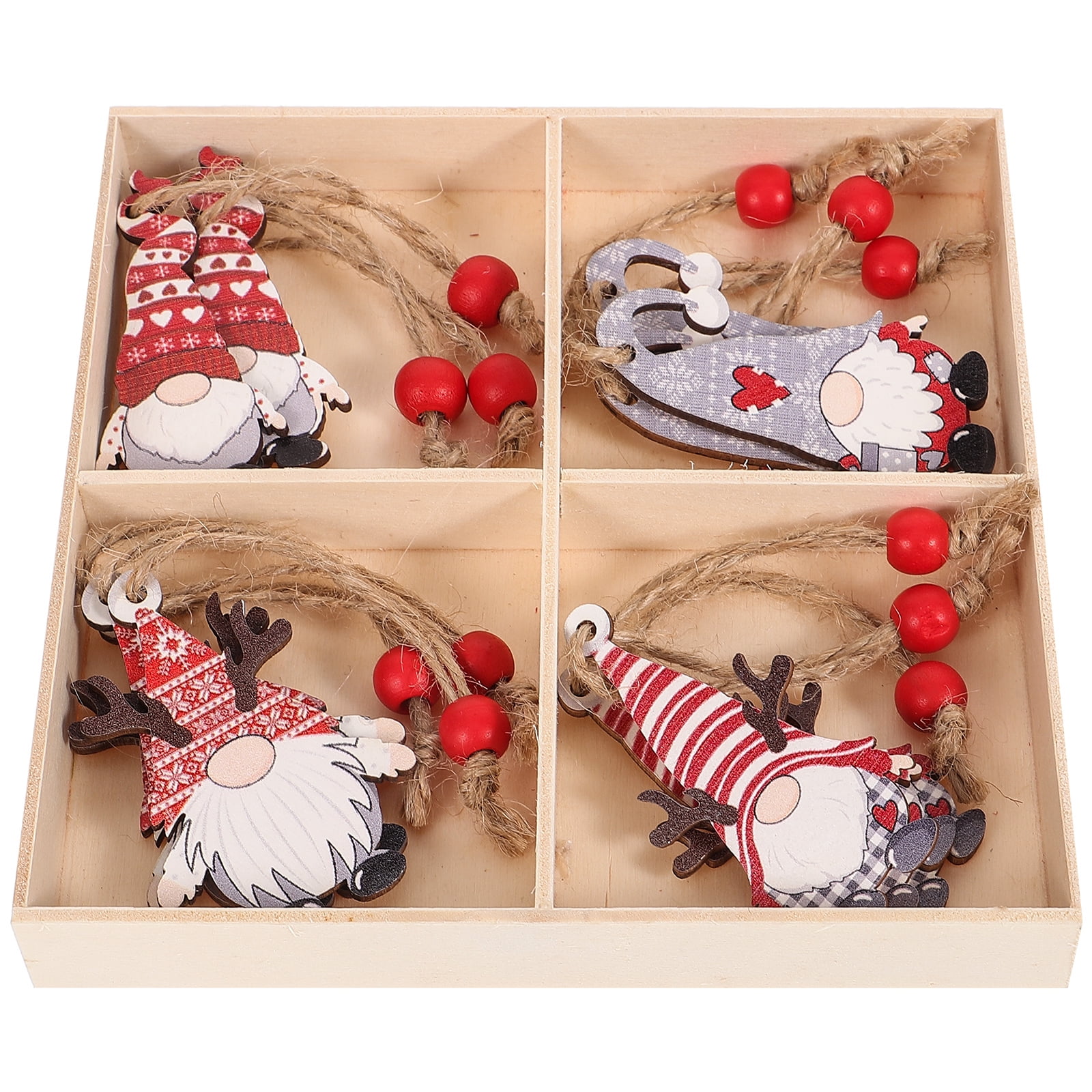 Click here for Cosmobetty 12pcs Wood Gnome Hanging Ornaments Chri... prices