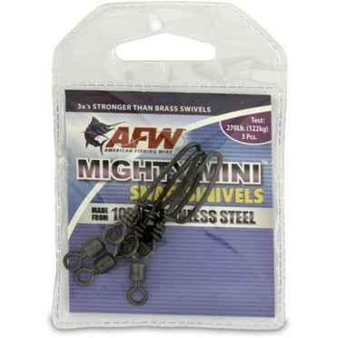 American Fishing Wire Mighty Mini Crane Swivels (100-Percent Stainless ...