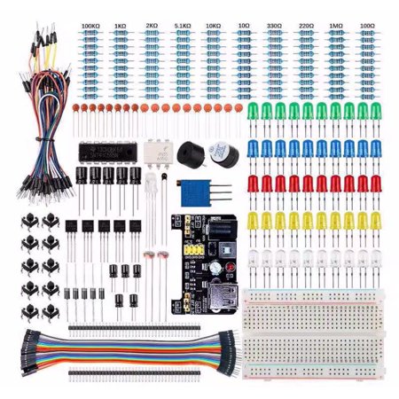 nipocaio Electronics Component Fun Kit With Power Supply Module, Jumper ...