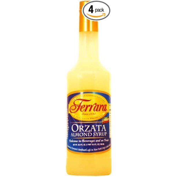 Ferrara Orzata Syrup, Almond, 26.4-Ounce Bottles (Pack of 4) - Walmart ...