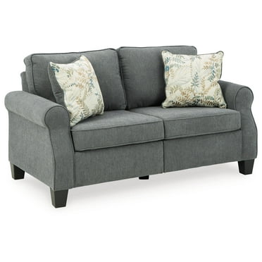 Signature Design by Ashley Contemporary Absalom Pouf Denim - Walmart.com