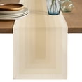 Beige Gradient Squares Table Runner 13x48 Inch Softness Layers Zen ...