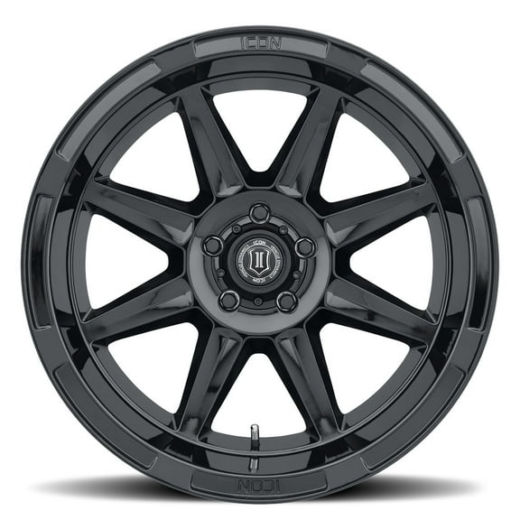 ICON Alloys Compression, Satin Black, 20 x 10 / 6 x 5.5, -19mm Offset ...