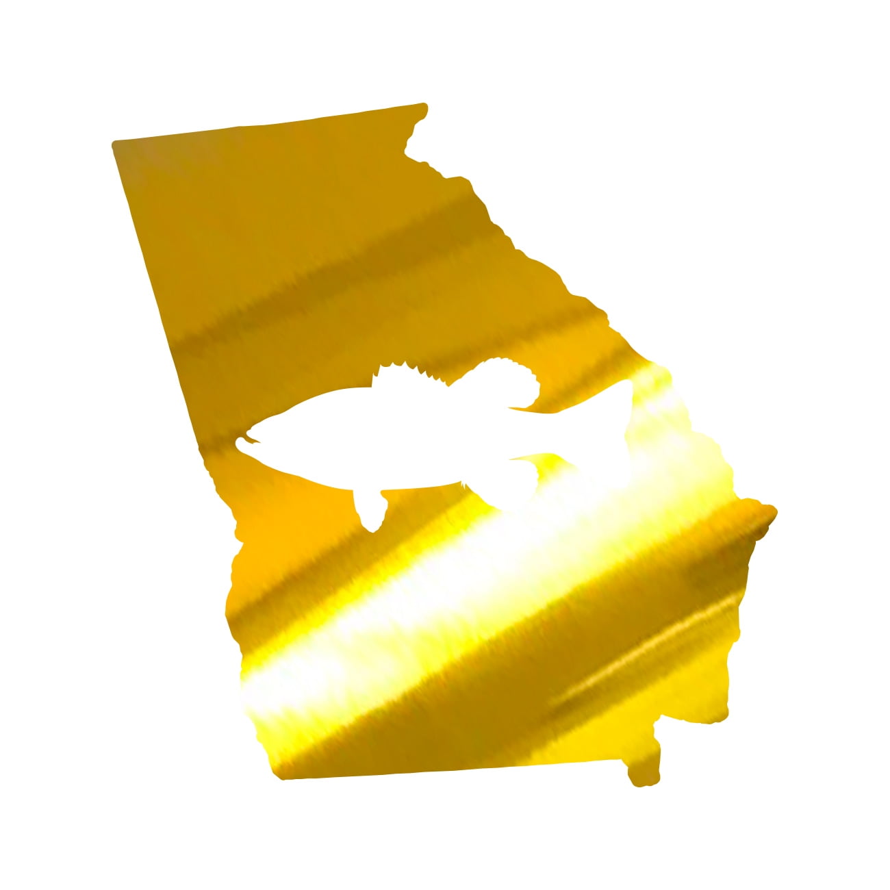 Georgia Bass Sticker Decal Die Cut - Self Adhesive Vinyl - Weatherproof ...