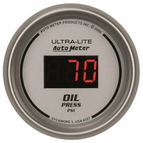AUTO METER 6527 2-1/16IN OIL PRESS, 0-100 PSI, DIGITAL SILVER - Walmart.com