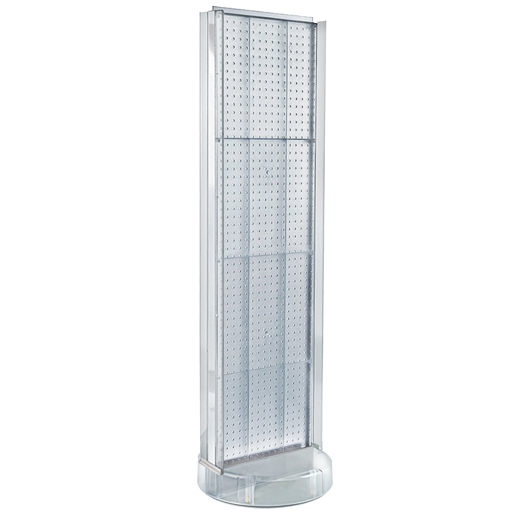Azar Displays 700788-CLR Clear Two-Sided Pegboard Floor Display w/ C ...