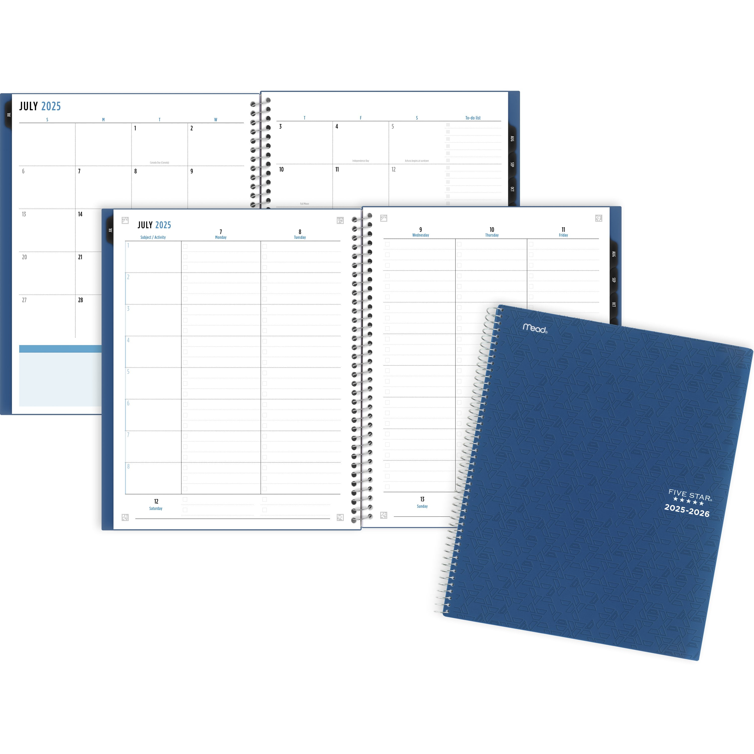 Agenda Planner Five Star Advance Academic 2025-2026 Weekly Monthly ...