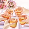 50 Pcs Pink Plastic Cups 12 Oz Disposable Stemless Wine Glasses ...