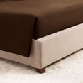 H&H Décor 4 Piece Microfiber Sheet Set Chocolate Split King Deep Pocket ...