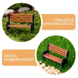 Masteelf Miniature Park Bench Set for Decoration Versatile Mini ...