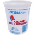 Encore Plastics Corp. 1 Qt Mix 'N Measure, Semi Clear - Walmart.com