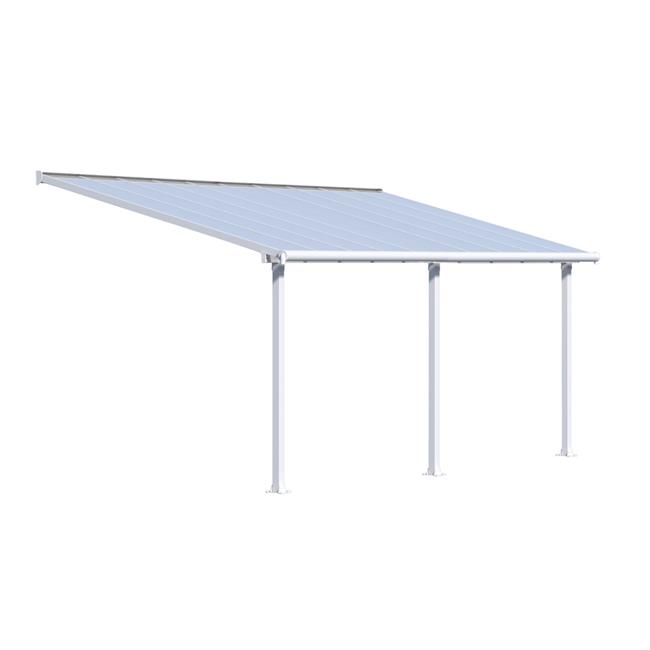 Palram - Canopia Olympia 10' x 20' Patio Cover - White/White - Walmart.com