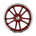 Asanti Black Aluminum Rim ABL-23 SIGMA 22X10.5in Candy Red with Chrome ...