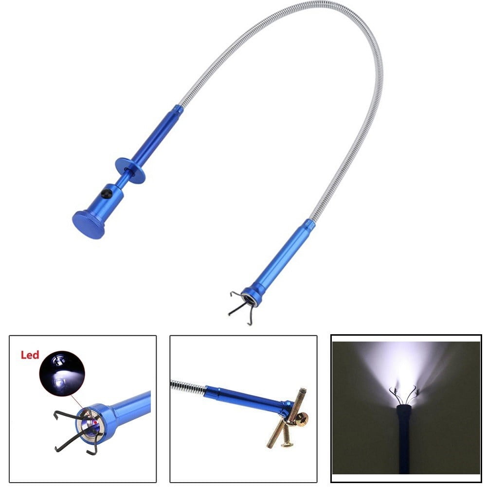 Sufanic 24.8inch Flexible Claw Pick Up Tool Magnetic LED Light Picker 4 ...