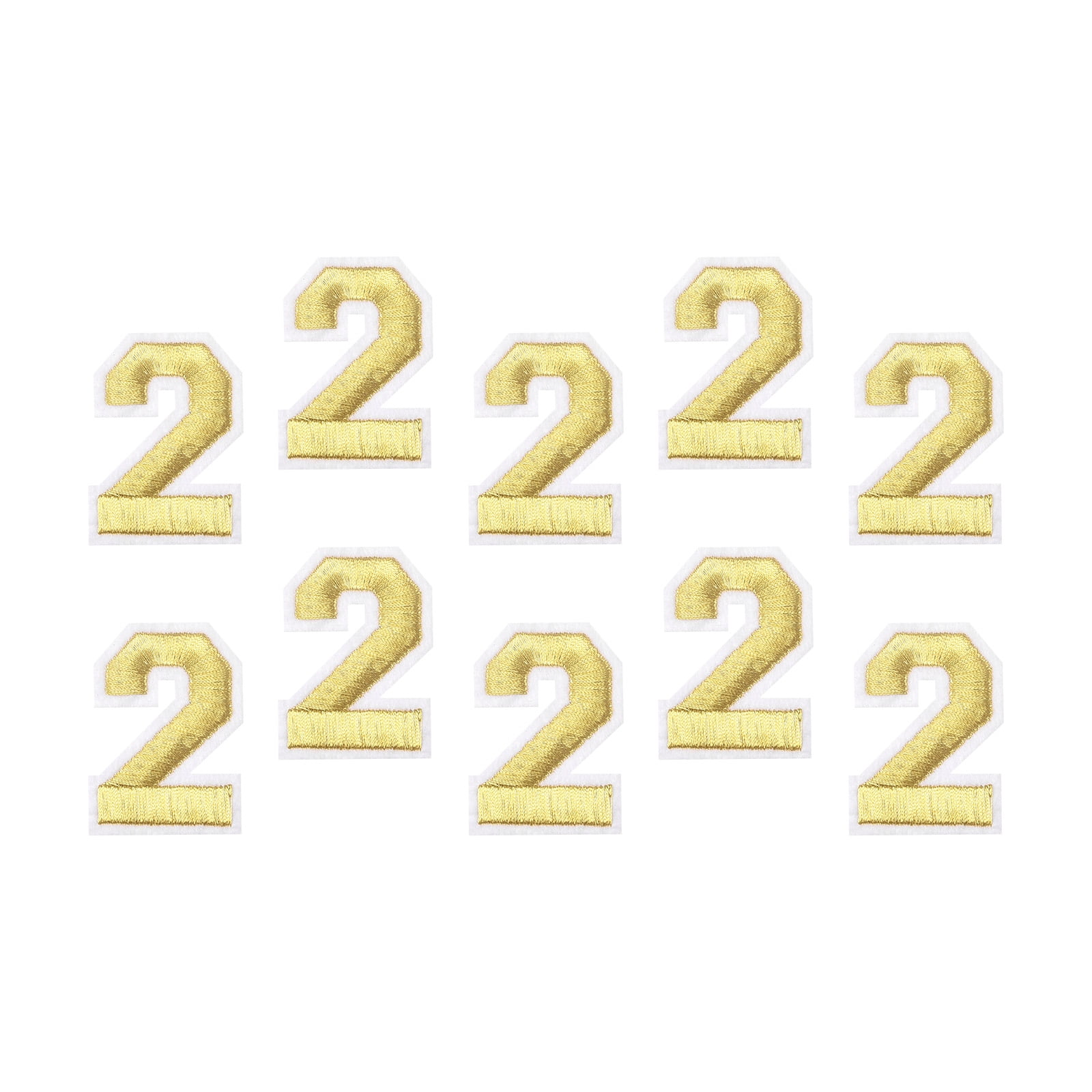 Uxcell Number Patches Embroidered Decorative Repair Patches Iron on ...