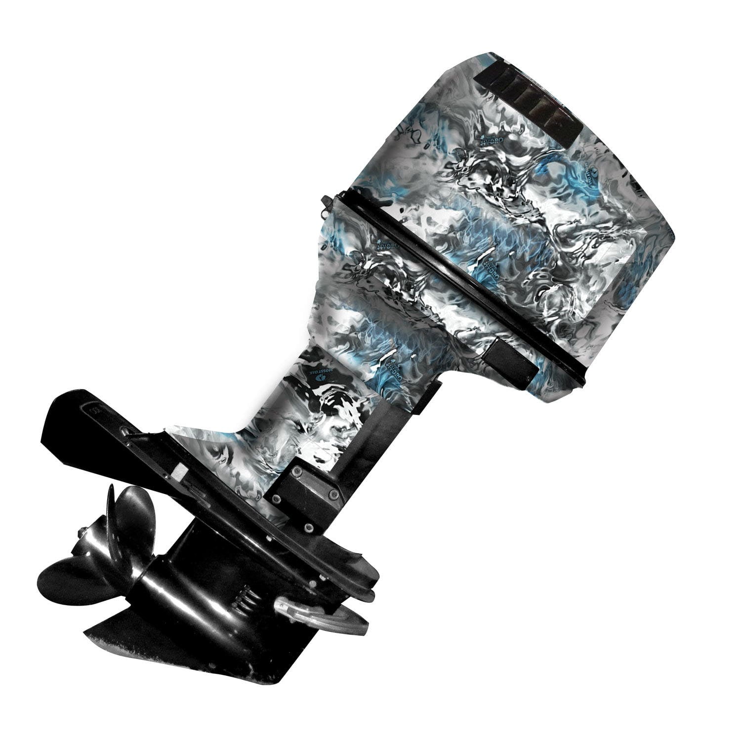 Mossy Oak Camo Boat Motor Wrap - 40hp - Hydro Glacier - Walmart.com