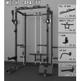 EonfitOmni Power Cage Squat Rack for Home Gym with Cable Crossover ...