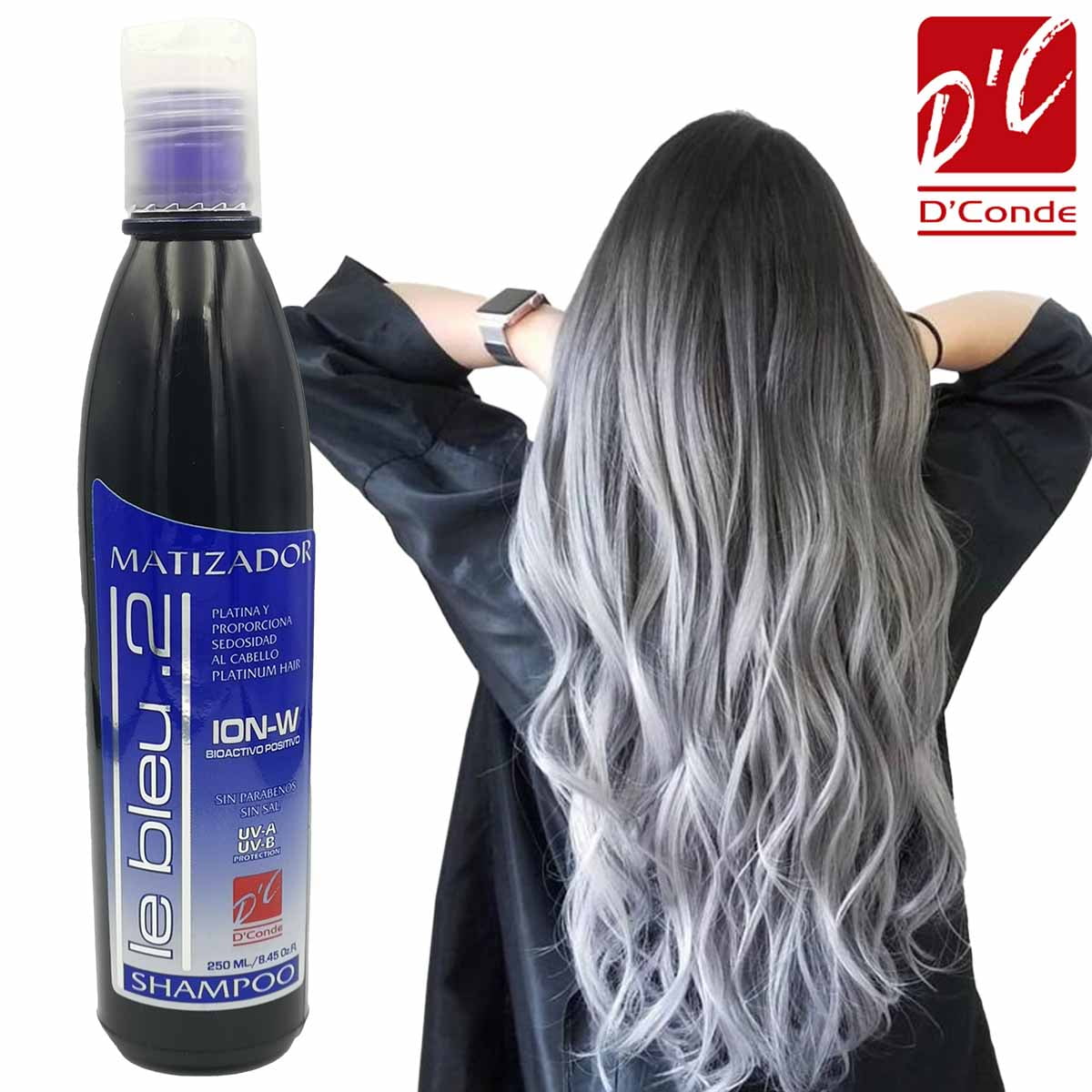 Shampoo Matizador morado D Conde sin Sales Ni Parabenos 250 ml ...