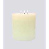 Mainstays Unscented Pillar Candle, 6x6 inches, Ivory (3-Wick) - Walmart.com