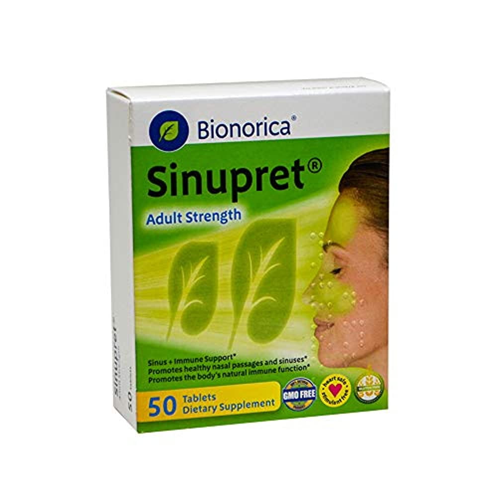 BIONORICA Adult Strength Sinupret Sinus + Immune Support 50 Tabs ...