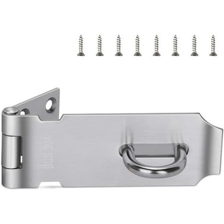 Inch Padlock Door Catch, Stainless Steel Finished With 8 Pieces ...