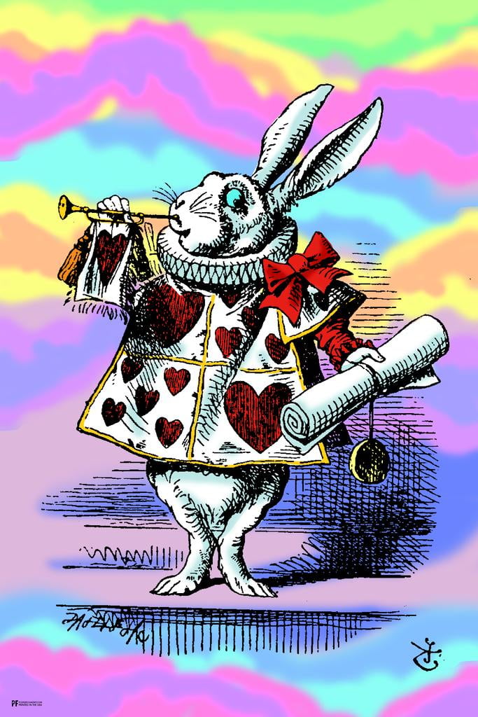 White Rabbit Card Suit Alice In Wonderland Through the Looking Glass ...