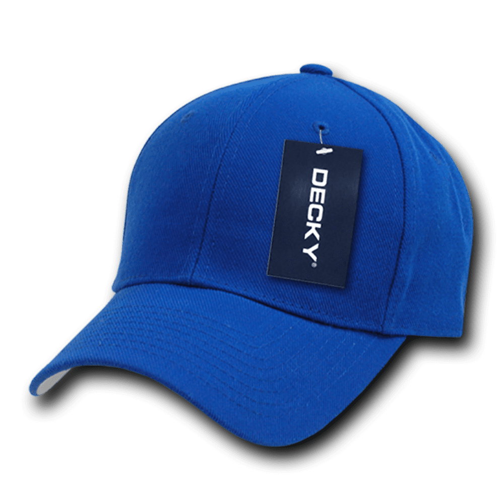 Decky Decky Classic Plain Fitted Pre Curved Bill Baseball Hats Caps