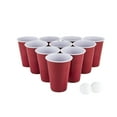 True Beer Pong Kit - 20 Red Cups and 4 Pong Balls, Outdoor, Drinking ...