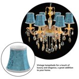 Small Lampshade Indoor Light Cover Clip On Retro Style Lamp Shade Cloth ...