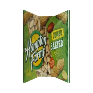 Hampton Farms Bulk Whole Salted Roasted Peanuts - 5 lb. Bag, USA Grown ...