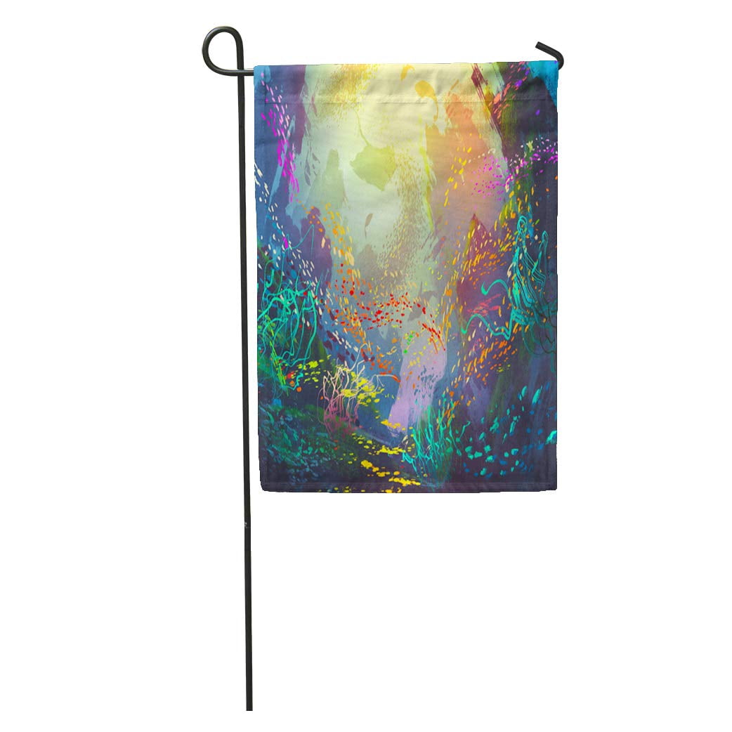 SIDONKU Blue Artistic Underwater Coral Reefs and Colorful Fishes ...