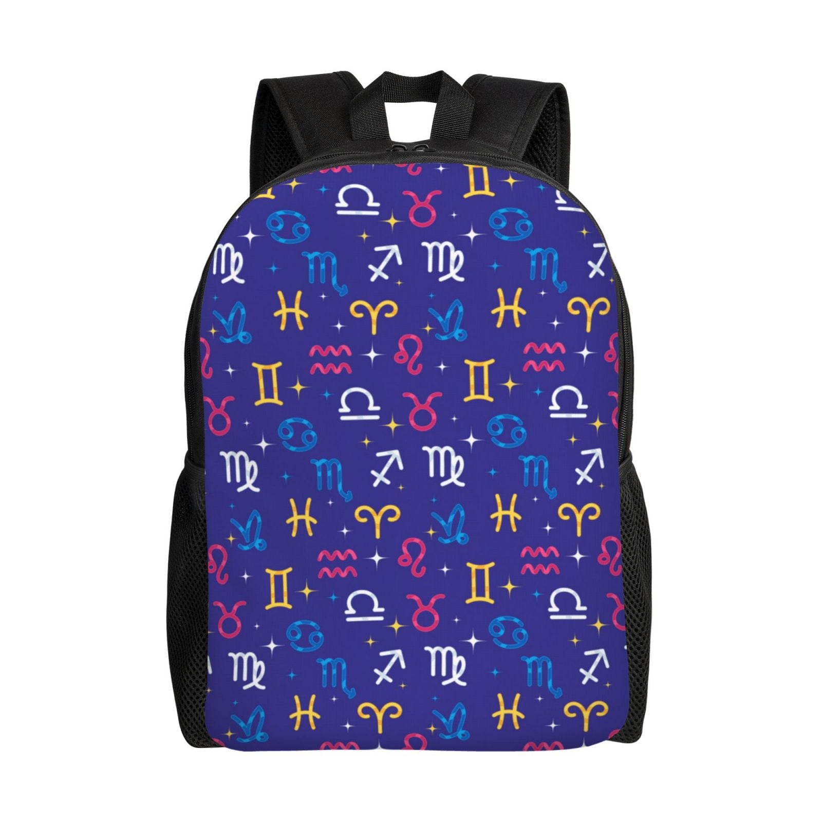 ZNDUO Travel Backpack, Blue Zodiac Signs Pattern Backpack for School ...
