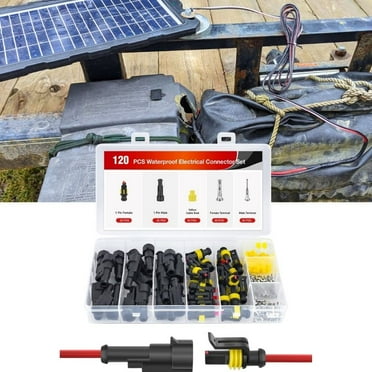 Seachoice 57981 7-Way Round RV Style Trailer Connector, Car Side With ...
