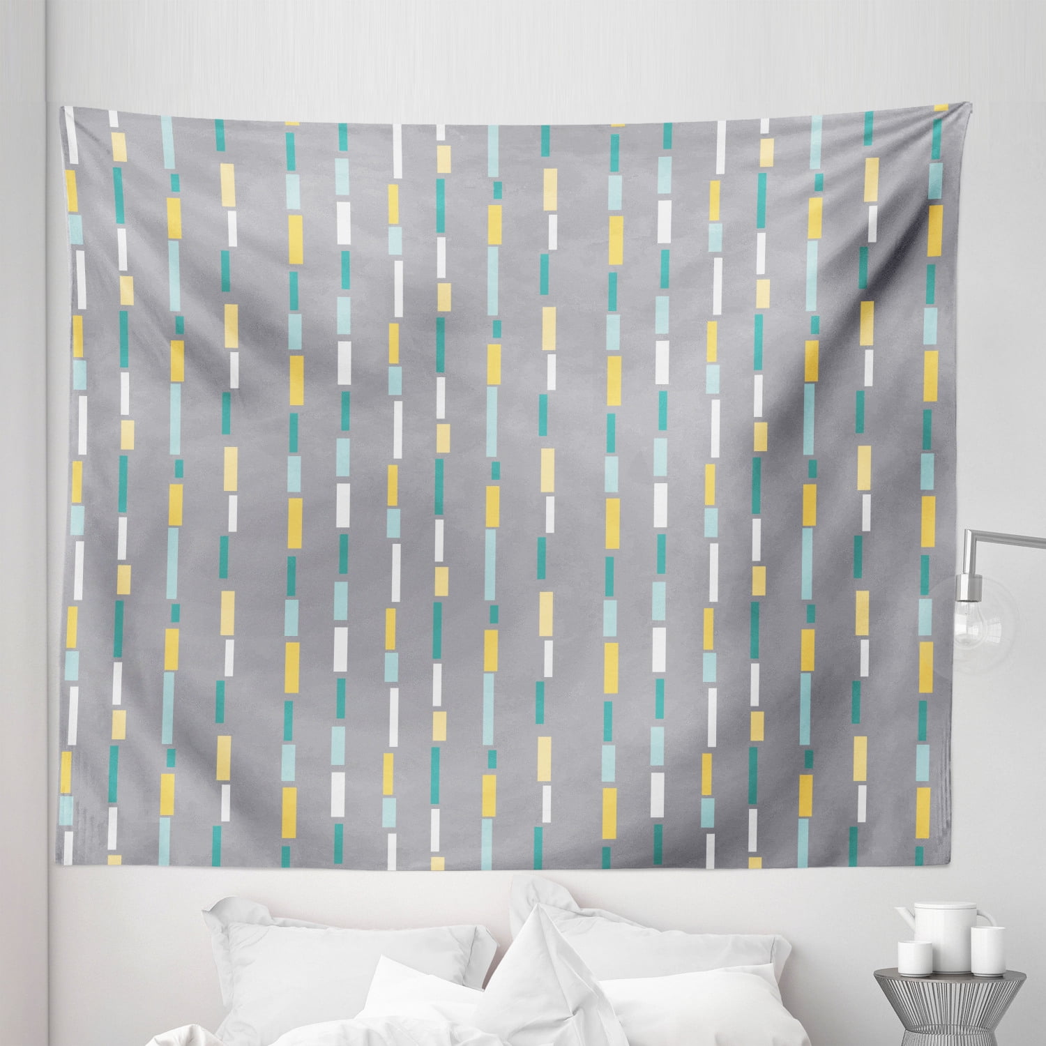 Geometric Tapestry, Abstract Lines Retro Design Elements Nostalgic ...