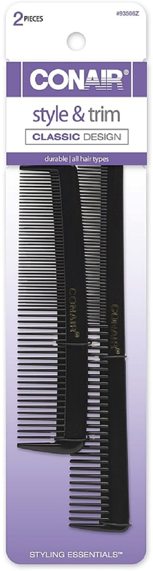 Conair Hard Rubber Pocket and Barber Comb 2 ea (Pack of 4) - Walmart.com