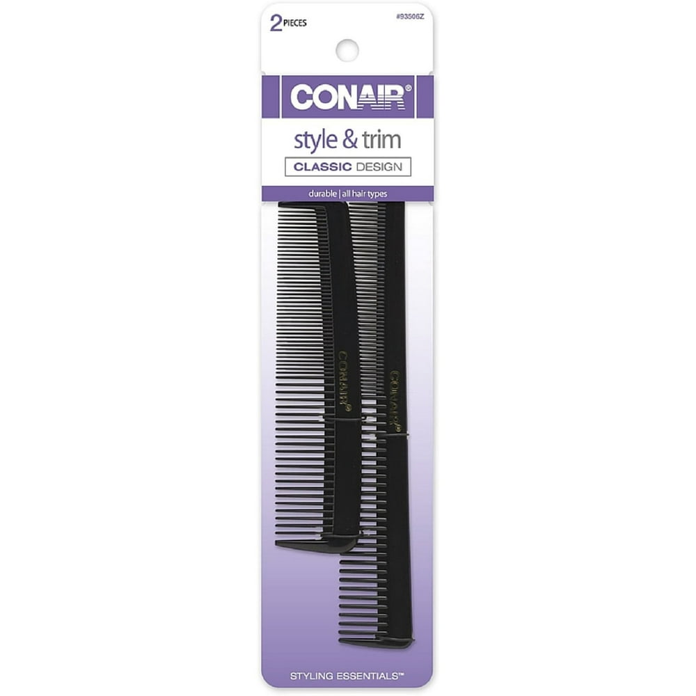 Conair Hard Rubber Pocket and Barber Comb 2 ea (Pack of 2) - Walmart ...