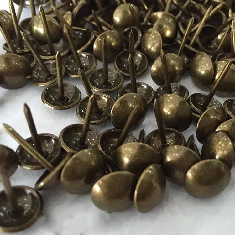 500 Pcs Clous de Rembourrage, Clous Décoratifs en Bronze 17X11 mm Clous ...