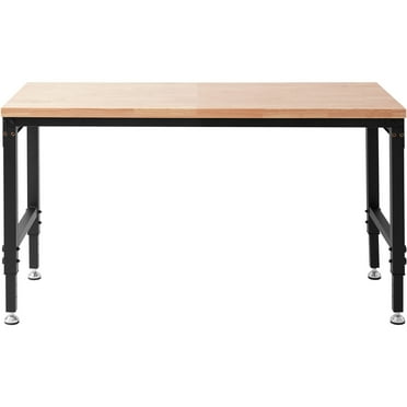 Costway 48" Adjustable Work Bench Heavy-Duty Steel Frame Worktable with ...