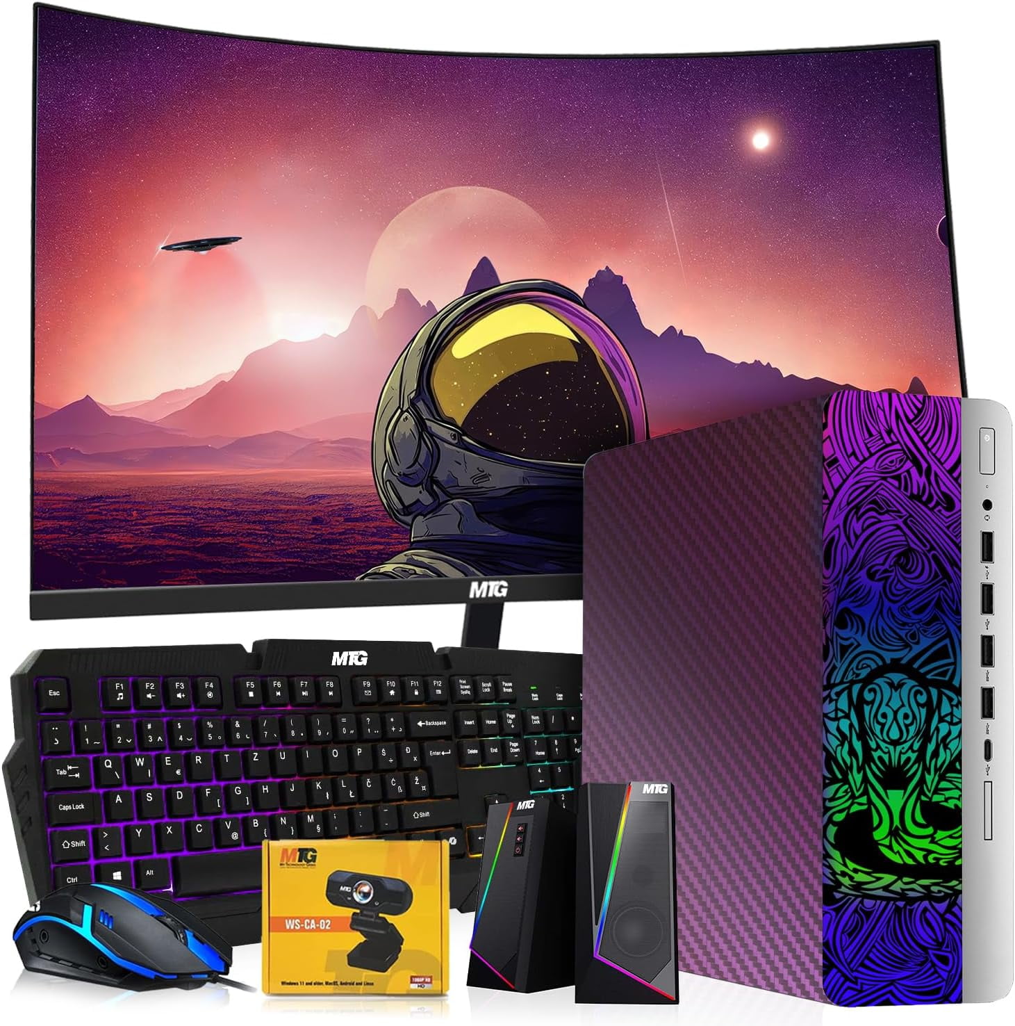 Restored TechMagnet HP Chameleon Cobra Edition RGB Gaming Desktop PC ...
