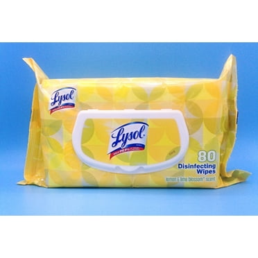 Lysol Lemon & Lime Blossom Disinfecting Wipes (80-Count) 1920077182 - Walmart.com