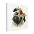Flower Crown Pup I' Canvas Art by Grace Popp - Walmart.com