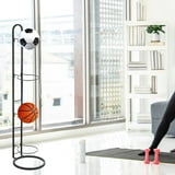funtasica Modern Metal Sports Ball Storage Rack, 4 Tier Ball Rack ...